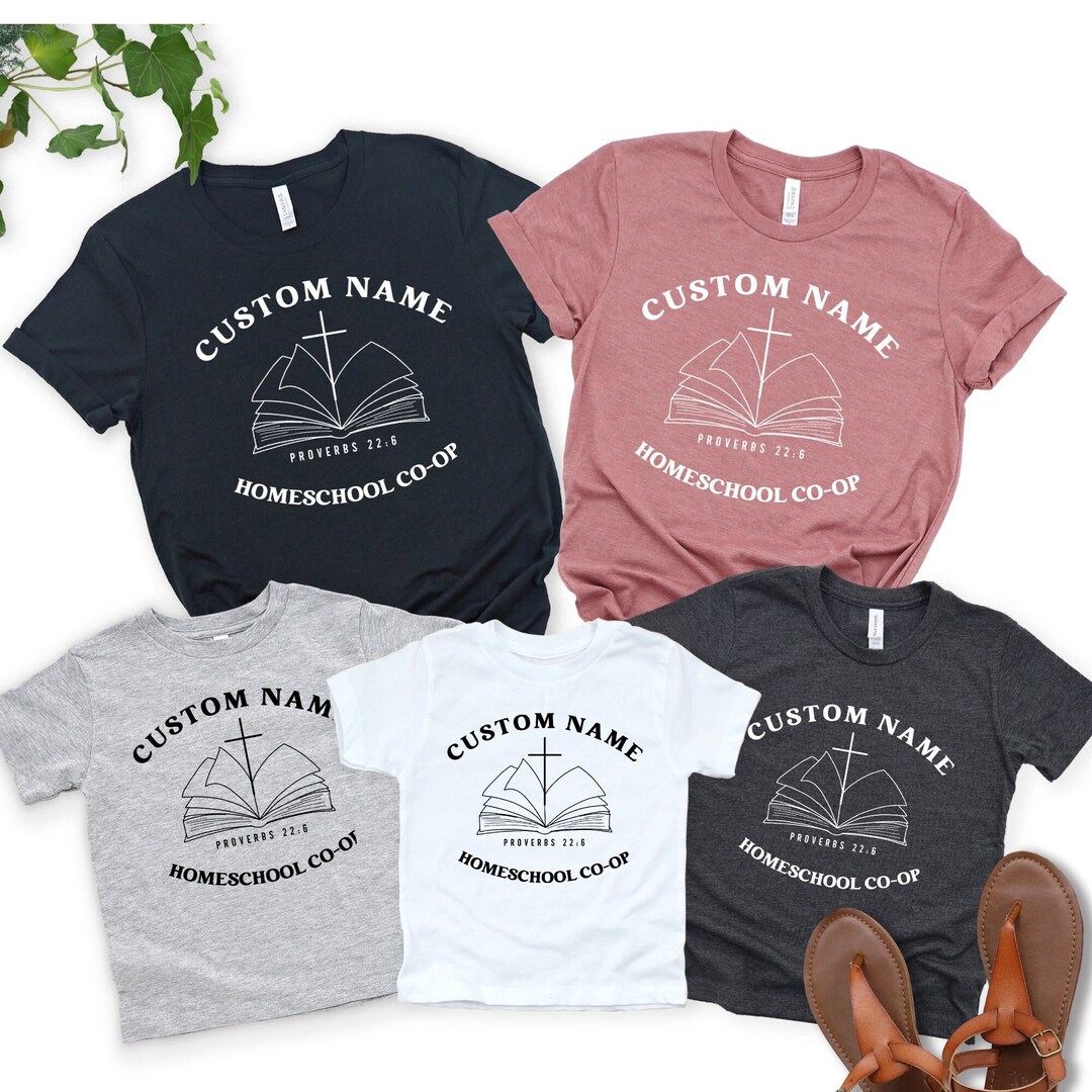 Custom Homeschool Co-op Shirt, Group Matching Homeschool Shirt ...