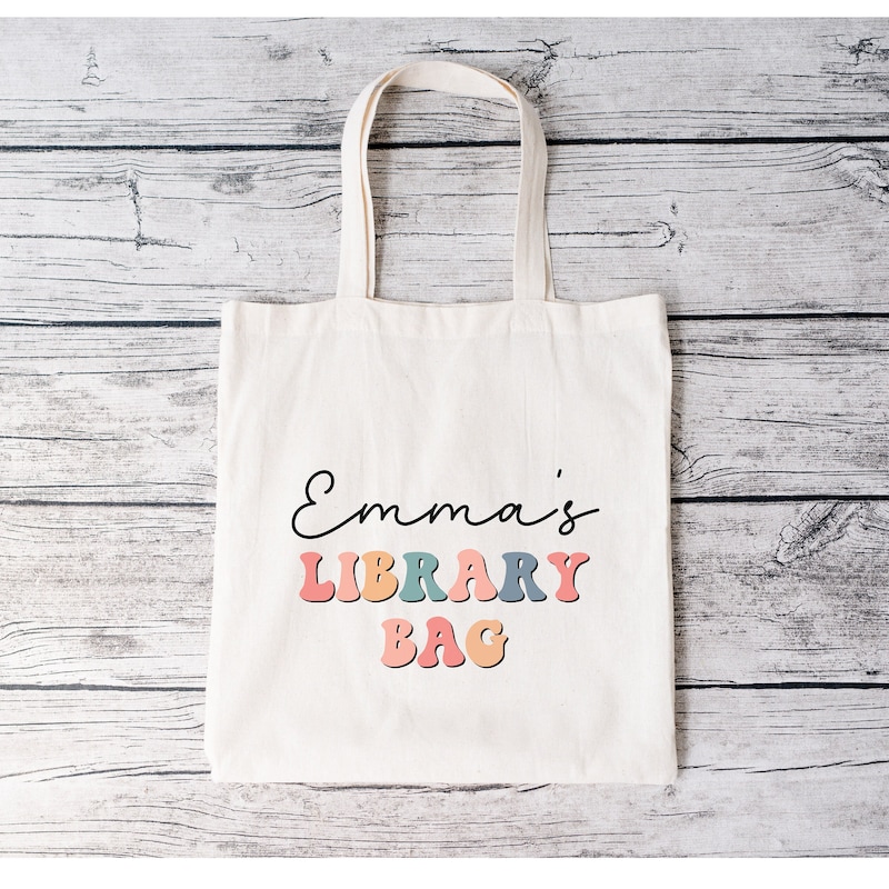 Library Book Bag - Etsy