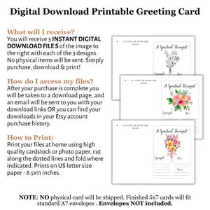Printable Spiritual Bouquet, Catholic Prayer Card, Catholic Prayer ...