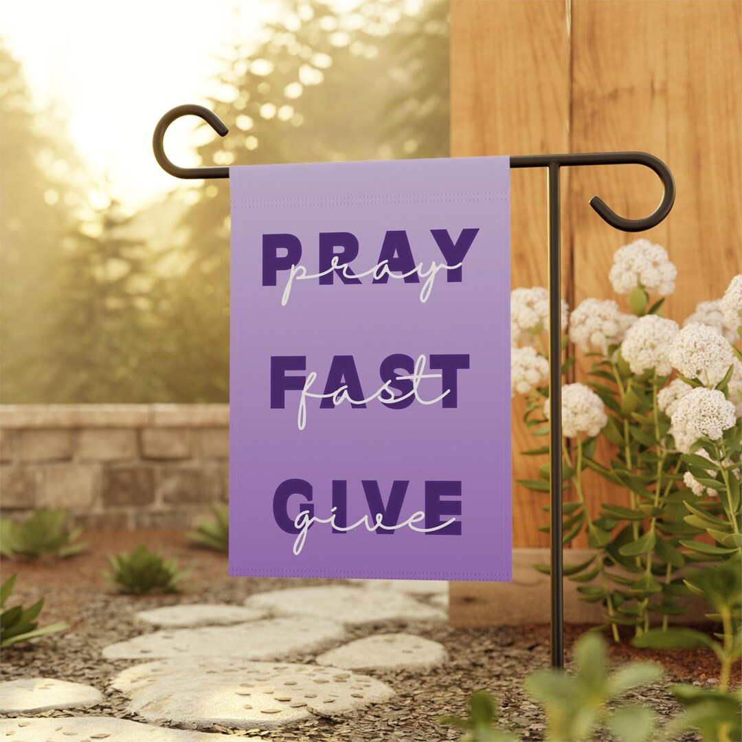 Lent Decor Catholic Flag, Lenten Season Decoration, Lent Banner ...
