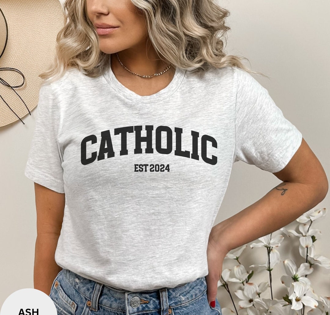 RCIA Gift, Adult Confirmation Shirt, Adult Baptism Gift, Catholic Shirt ...