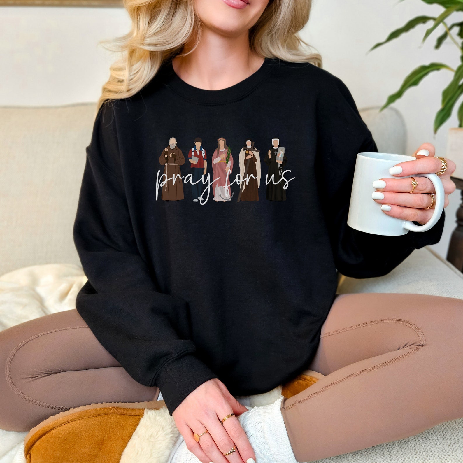 Custom Saints Sweatshirt, Catholic Saints Gift, Catholic Sweatshirt ...