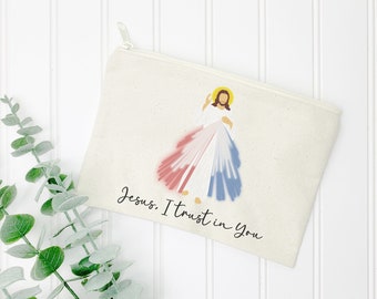 Jesus Divine Mercy Bag Catholic Prayer Bag Drawstring Bags Cotton - Etsy