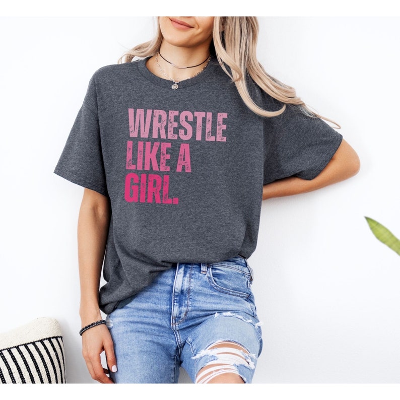 Wrestle Like A Girl Shirt, Girls Wrestling, High School Wrestling Team ...