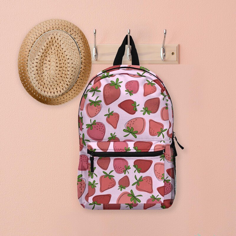 Strawberry Backpack for Girls - Etsy