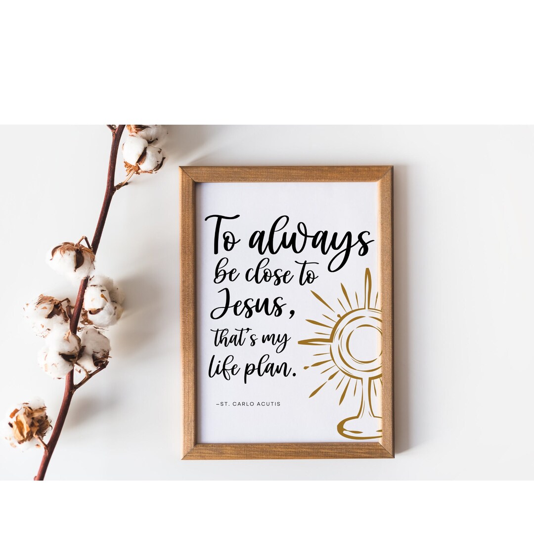 Carlo Acutis Wall Art PRINTABLE, Catholic Wall Art, Saint Poster Print ...