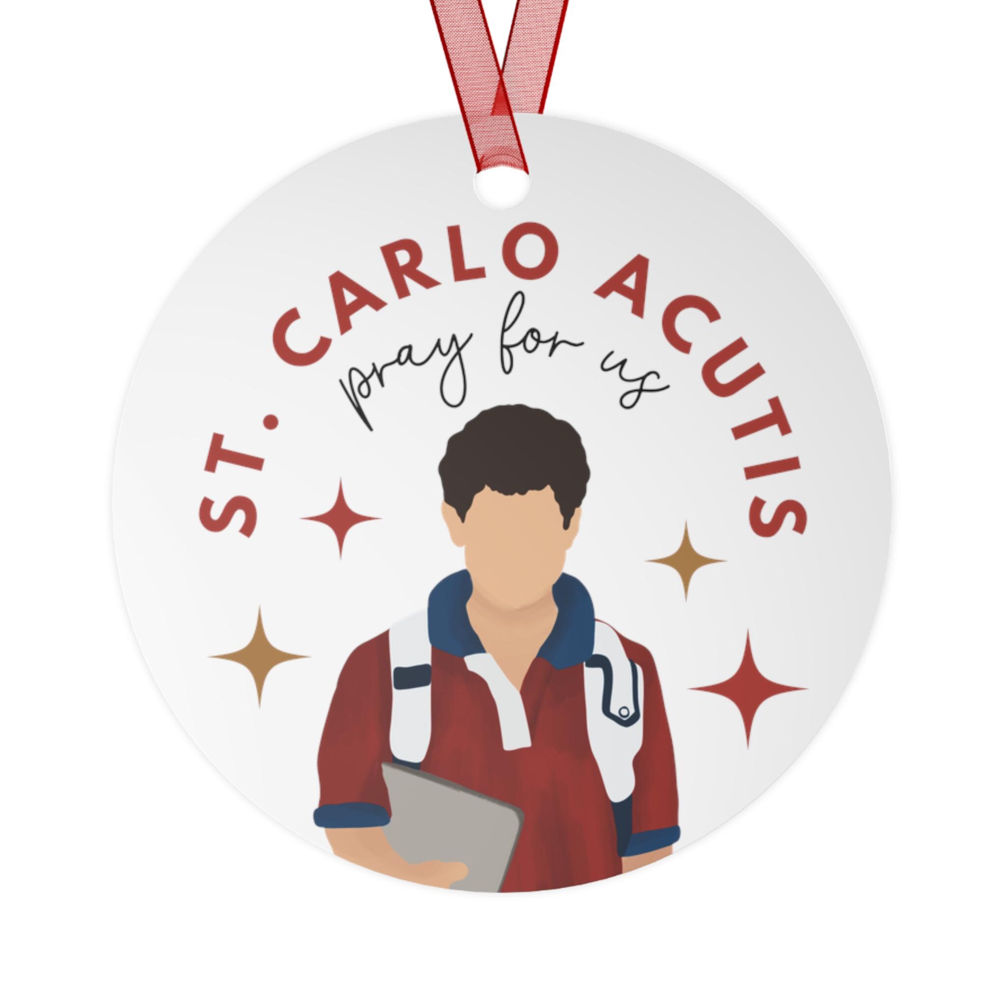 Carlo Acutis Ornament, Carlo Acutis Gift, Saint Ornament, Catholic ...