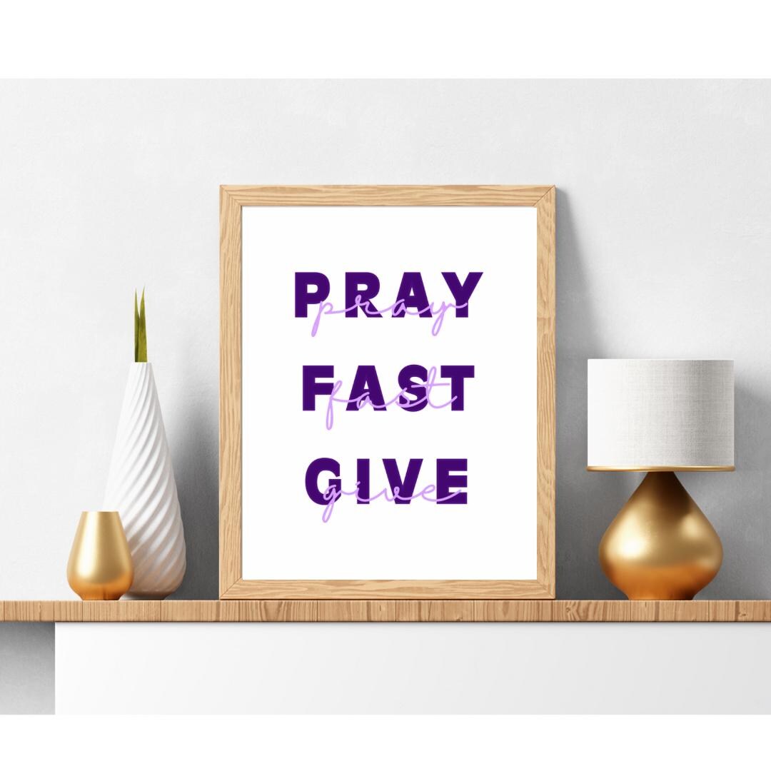 Lent Decor PRINTABLE, Catholic Wall Art, Catholic Poster Print ...