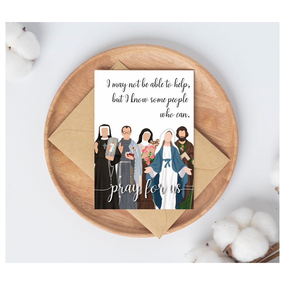 Catholic Saint Prayer Card, Catholic Prayer Printable, Patron Saint ...