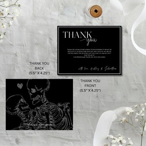 Black Wedding Invitation Template, Instant Download, Till Death Wedding ...