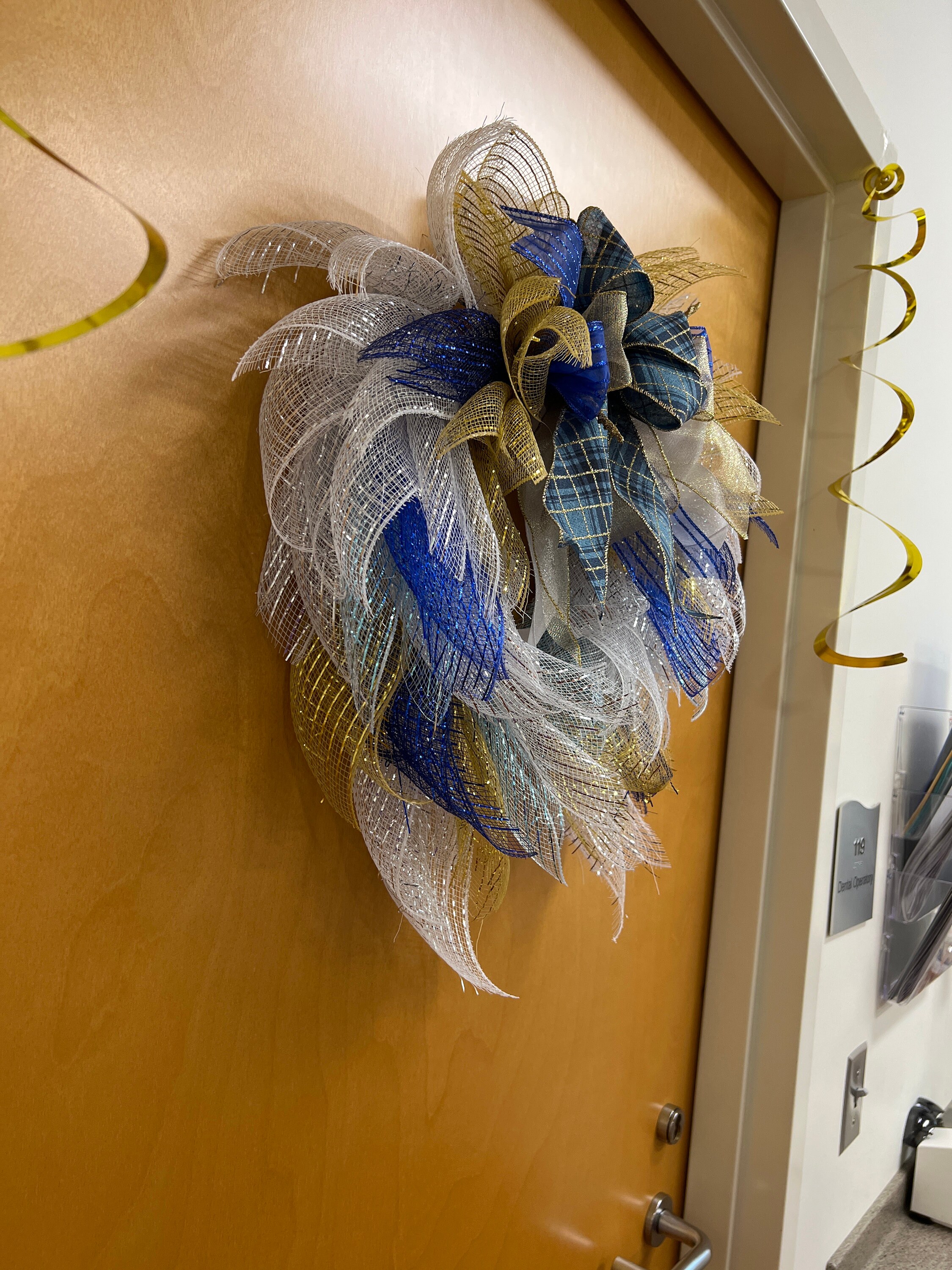 Angel Wing Wreath Father’s Day Wreath Blue Wreath Gold Wreath Memorial ...