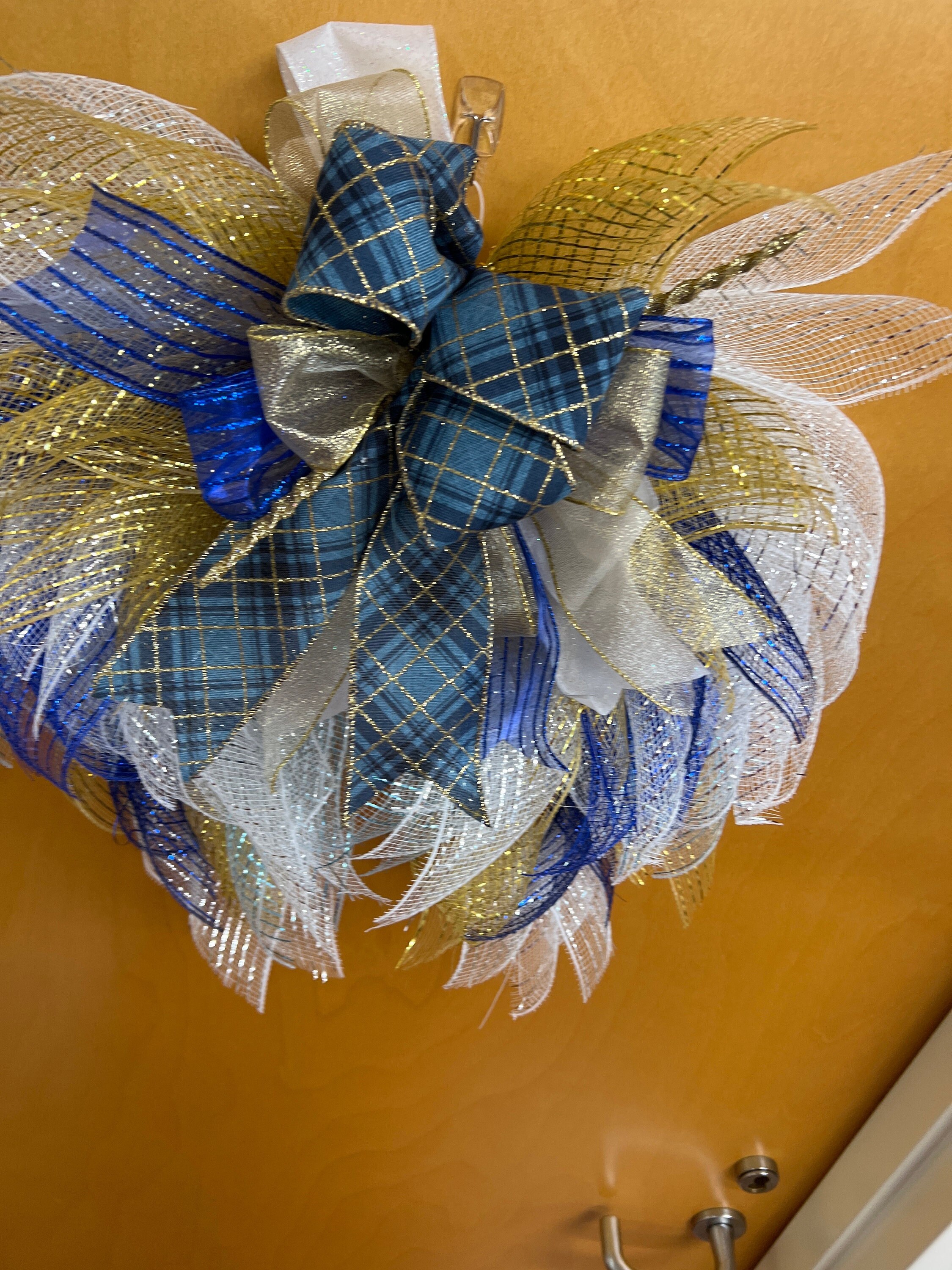 Angel Wing Wreath Father’s Day Wreath Blue Wreath Gold Wreath Memorial ...