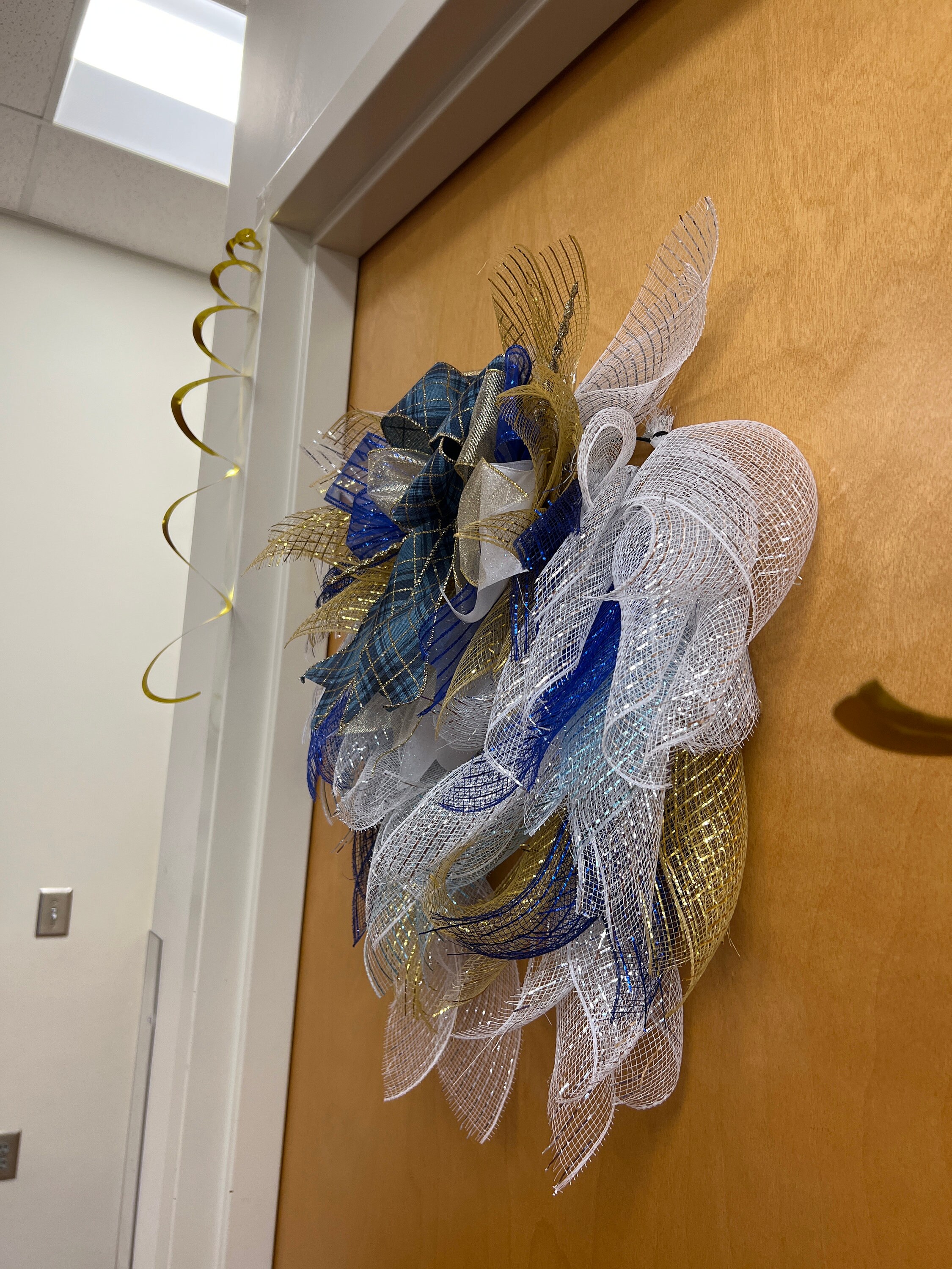 Angel Wing Wreath Father’s Day Wreath Blue Wreath Gold Wreath Memorial ...