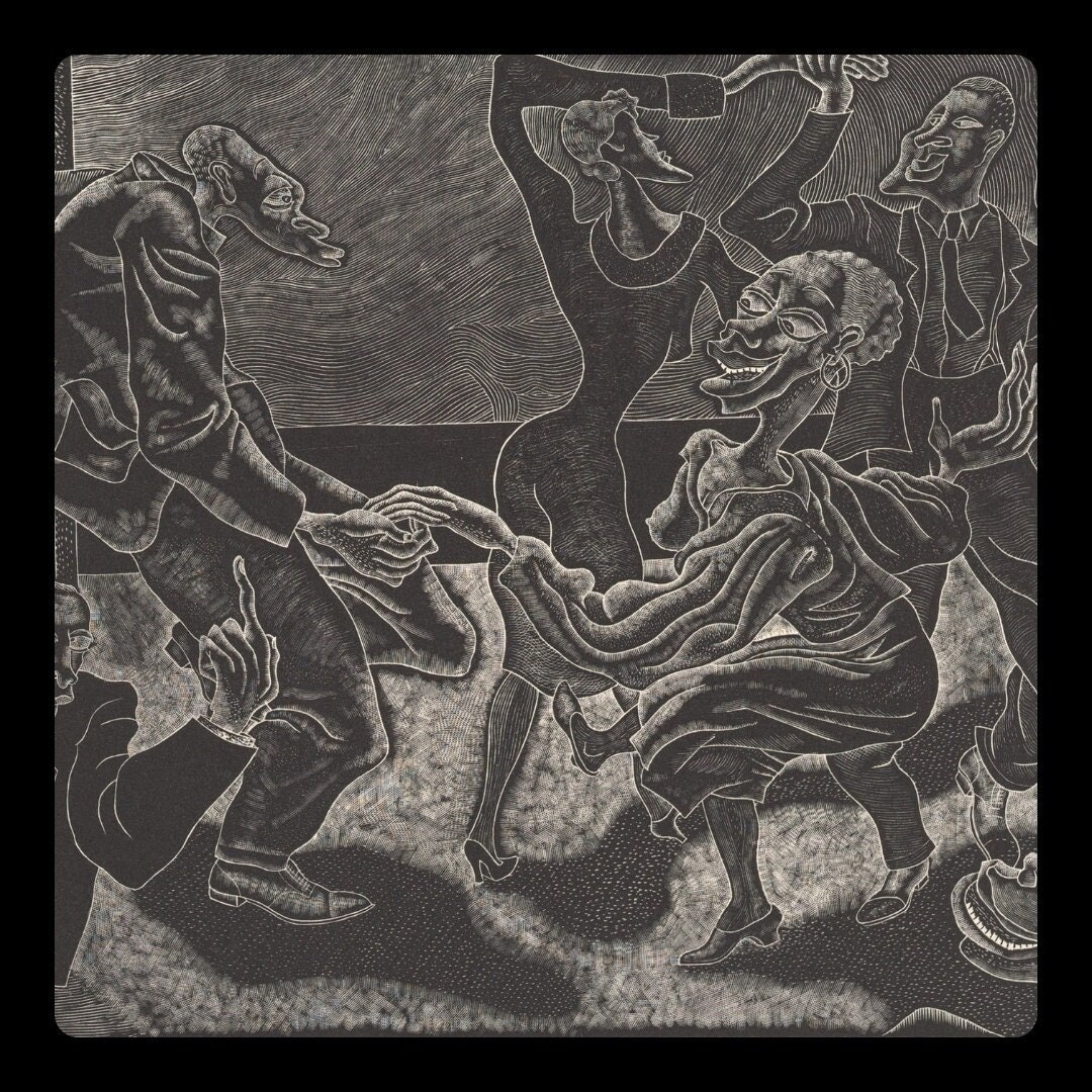 Lindy Hop Fred Becker Etching Realism Expressionism American Art 20th ...