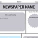 Simple Family Newspaper, Canva Newspaper Template, Simple Homeschool ...