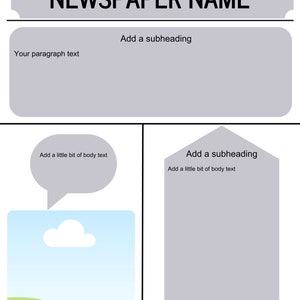 Simple Family Newspaper, Canva Newspaper Template, Simple Homeschool ...