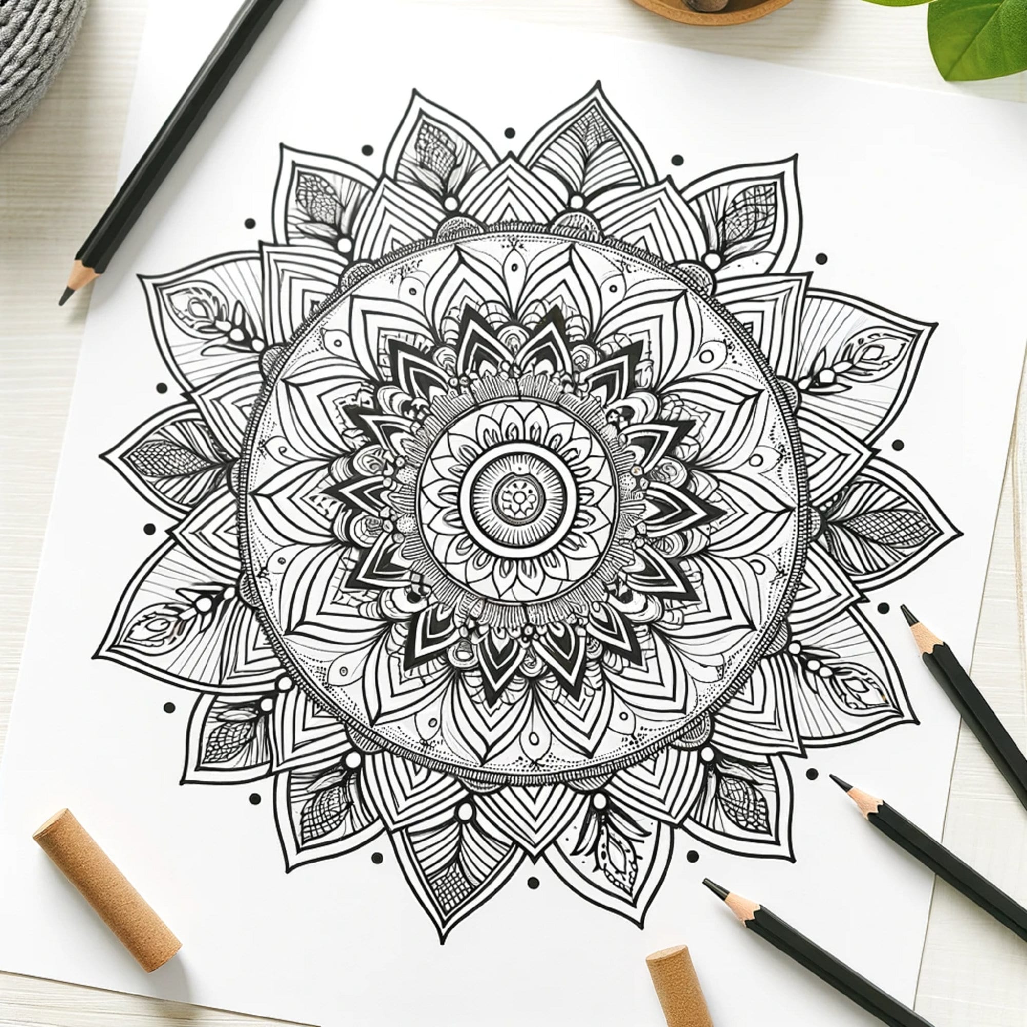 Majestic Mandala Coloring Pages Bundle, Adult Coloring Pages, Adult ...