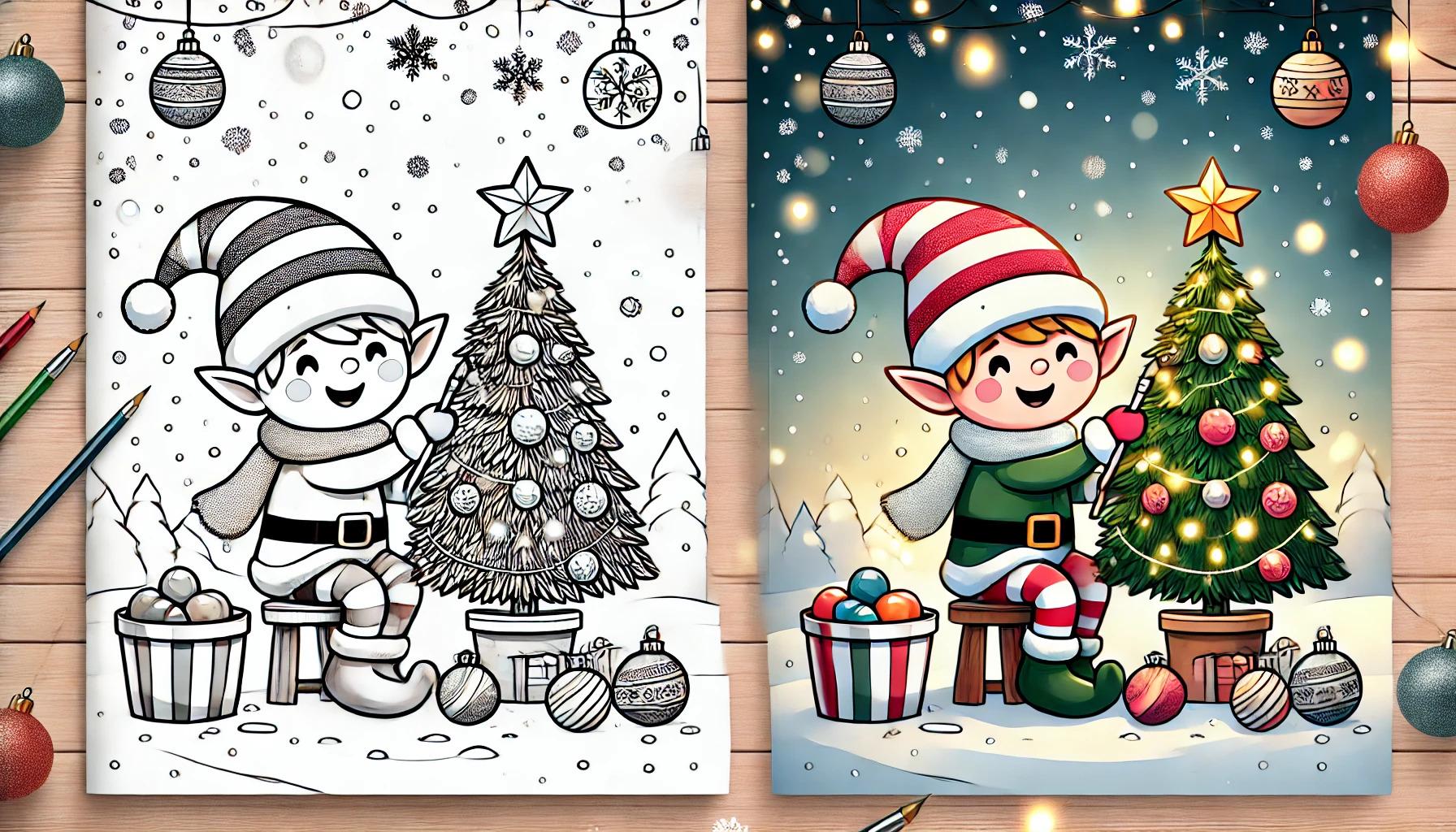 50 Easy Christmas Coloring Pages for Kids – Festive PDF Printable With ...