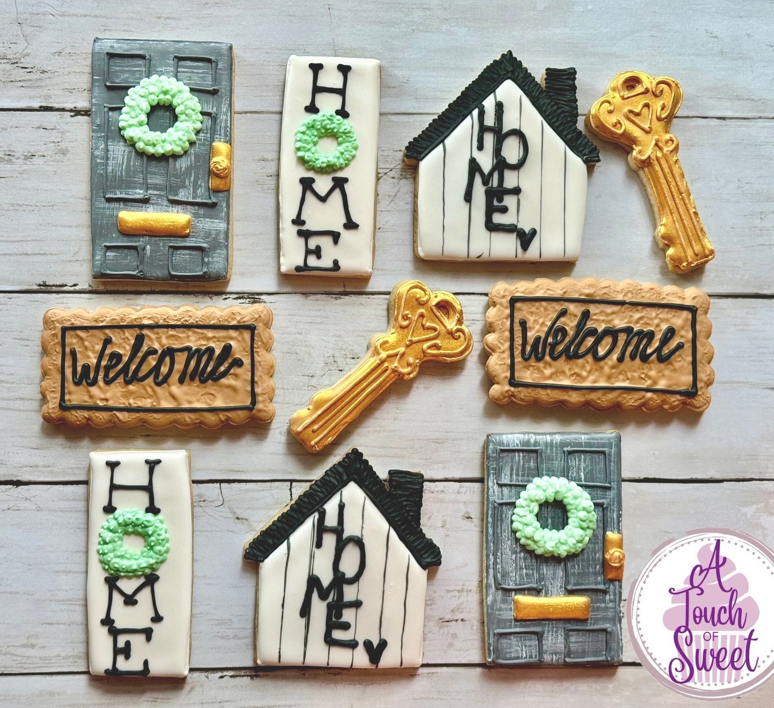 Realtor Themed Sugar Cookies With Royal Icing, Welcome Home ...