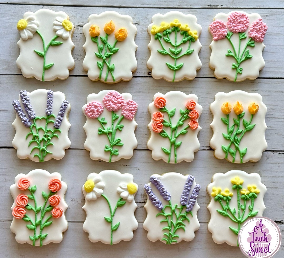 Homemade Decorated Sugar Cookies With Royal Icing, Baby Shower Cookies ...