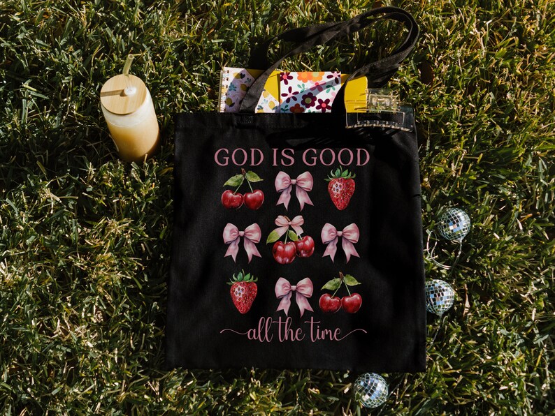 Coquette Strawberry Christian Church Bible Jesus Tote Bag for Women,god ...