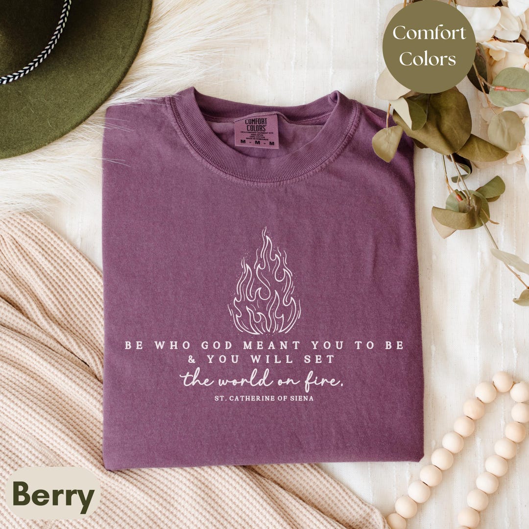 Catholic Saint Shirt for Women Gift,saint Catherine of Siena Comfort ...