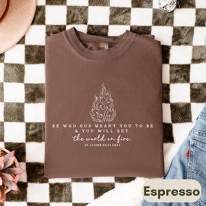 Catholic Saint Shirt for Women Gift,saint Catherine of Siena Comfort ...
