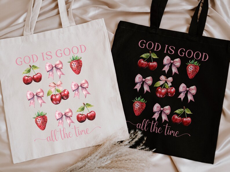 Coquette Strawberry Christian Church Bible Jesus Tote Bag for Women,god ...