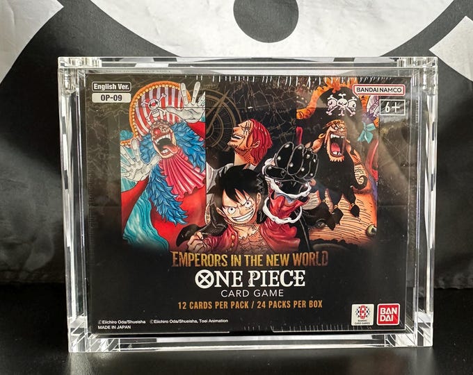 One Piece Card Game Booster Box Acrylic Case (OP04, OP05, OP06, EB01 ...