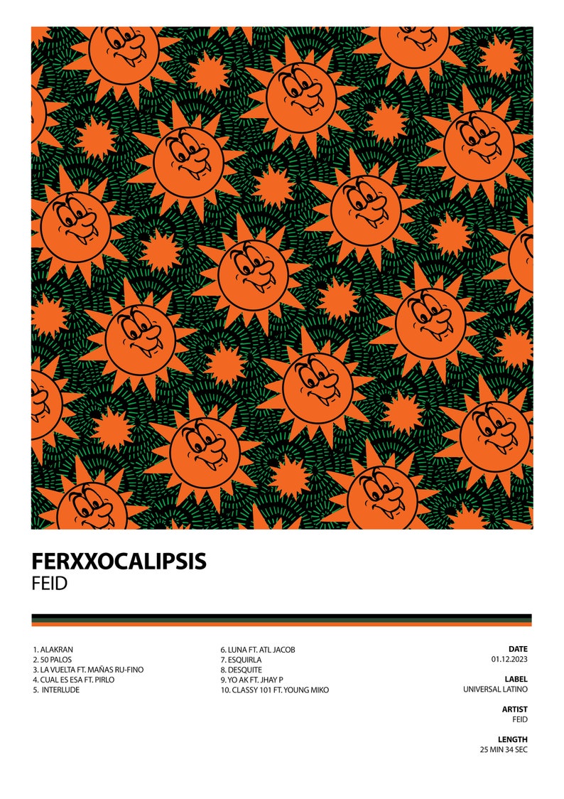 ALBUM COVER/POSTER Ferxxocalipsis De Feid Digital Download - Etsy