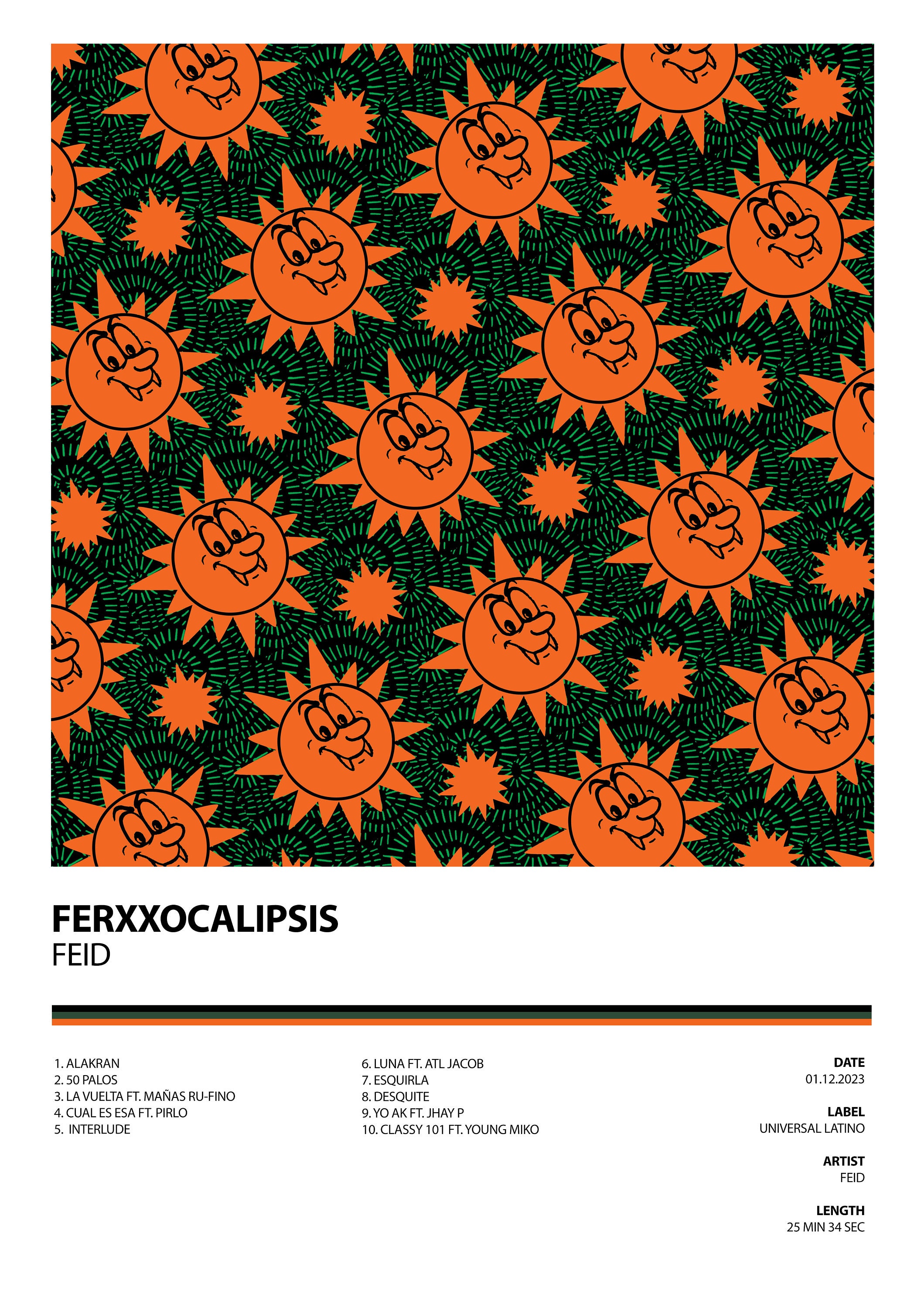 ALBUM COVER/POSTER Ferxxocalipsis De Feid Digital Download - Etsy