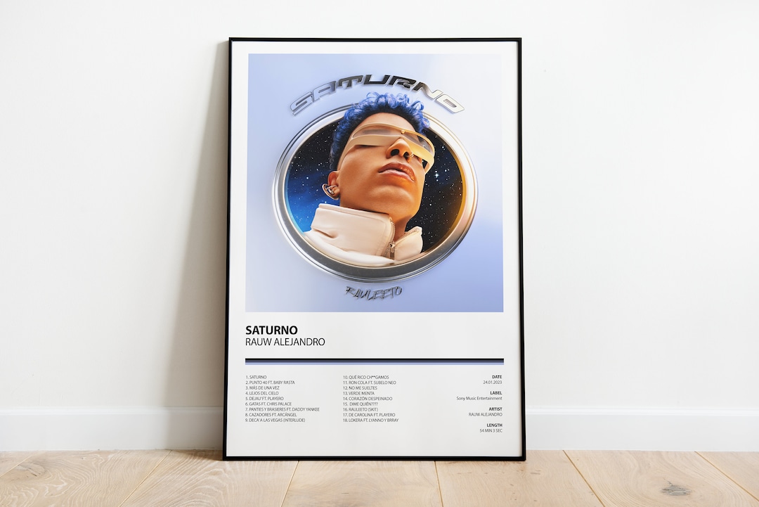 ALBUM COVER/POSTER Saturno Rauw Alejandro Digital Download - Etsy