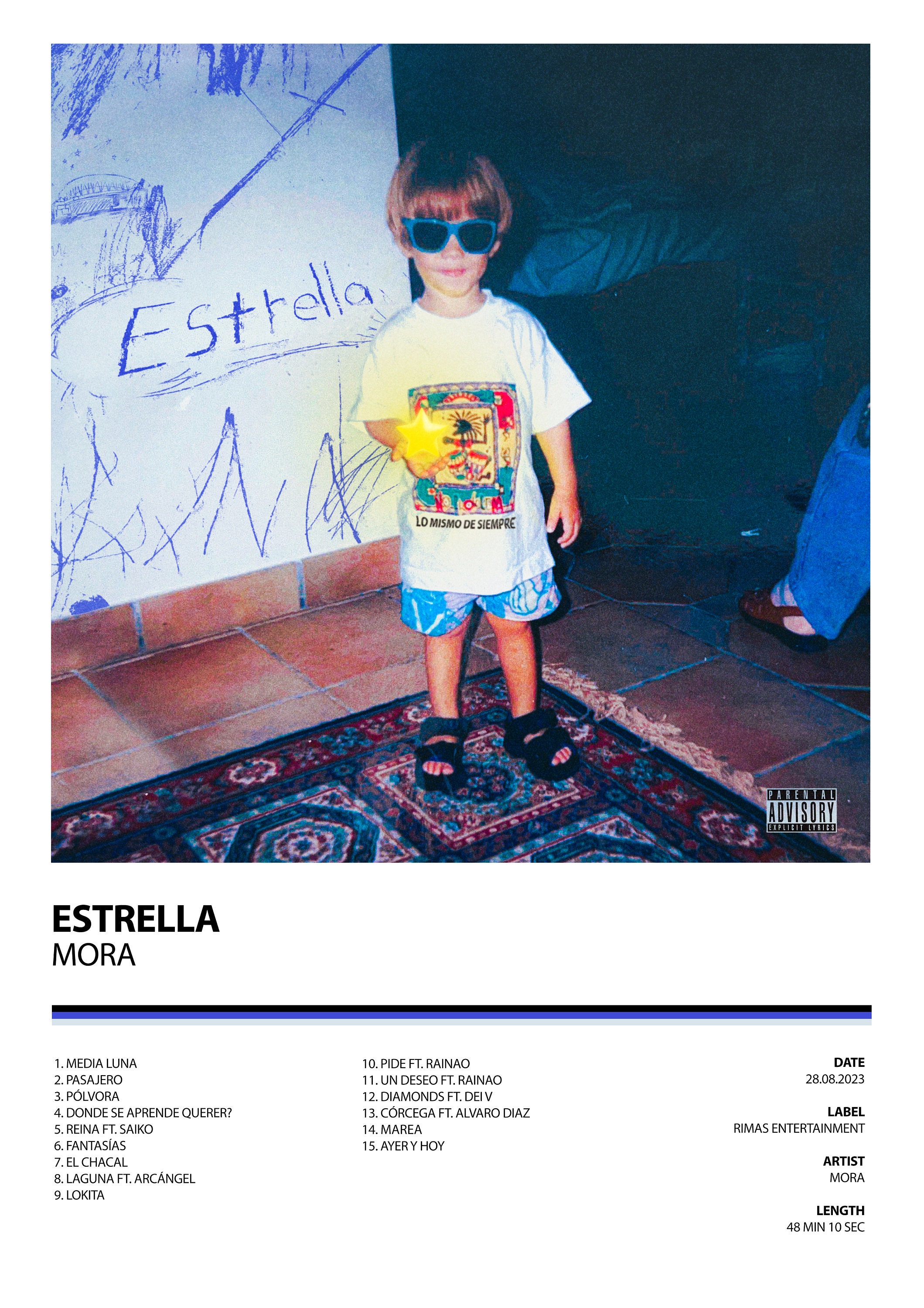 ALBUM COVER/POSTER Estrella Mora Digital Download - Etsy