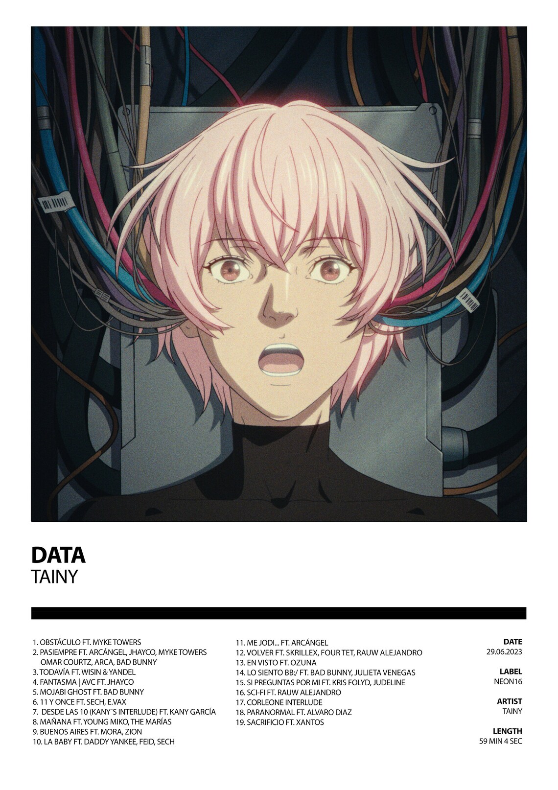 ALBUM COVER/POSTER Data Tainy Digital Download - Etsy