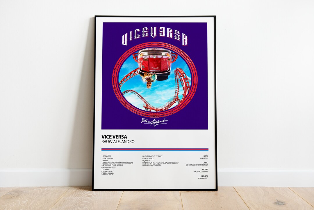 ALBUM COVER/POSTER vice Versa Rauw Alejandro Digital Download - Etsy
