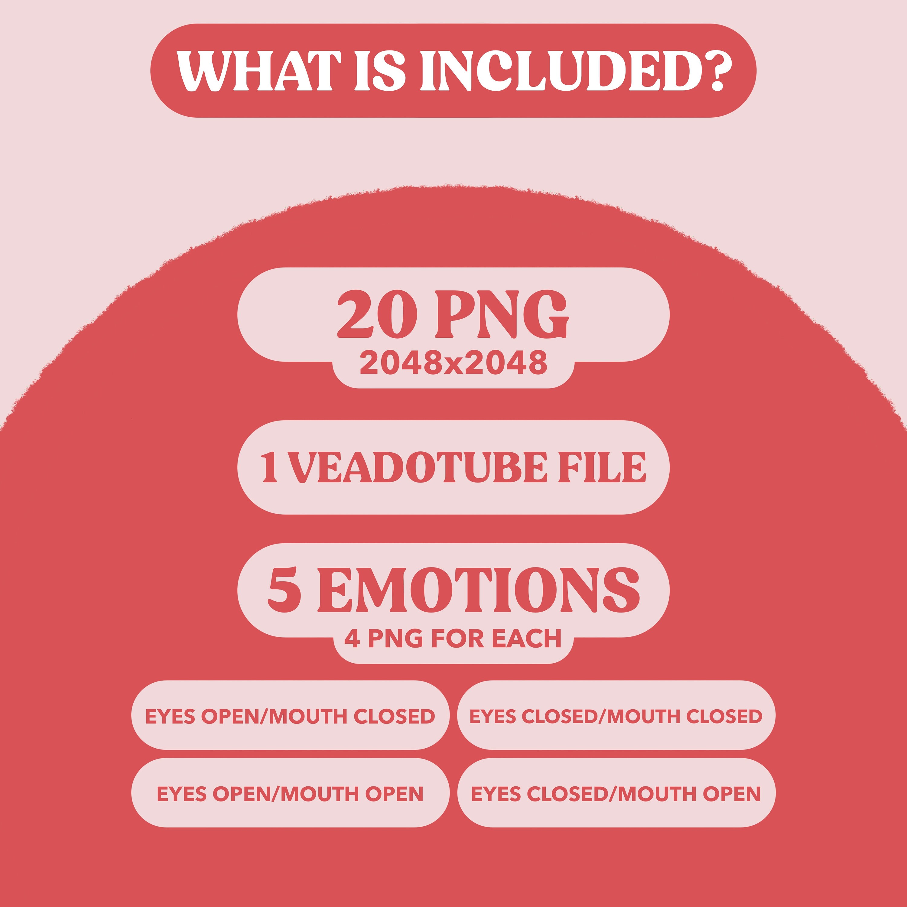 Pngtuber Model Punk Girl Pngtuber Premade Model Anime PNG Tuber Assets ...