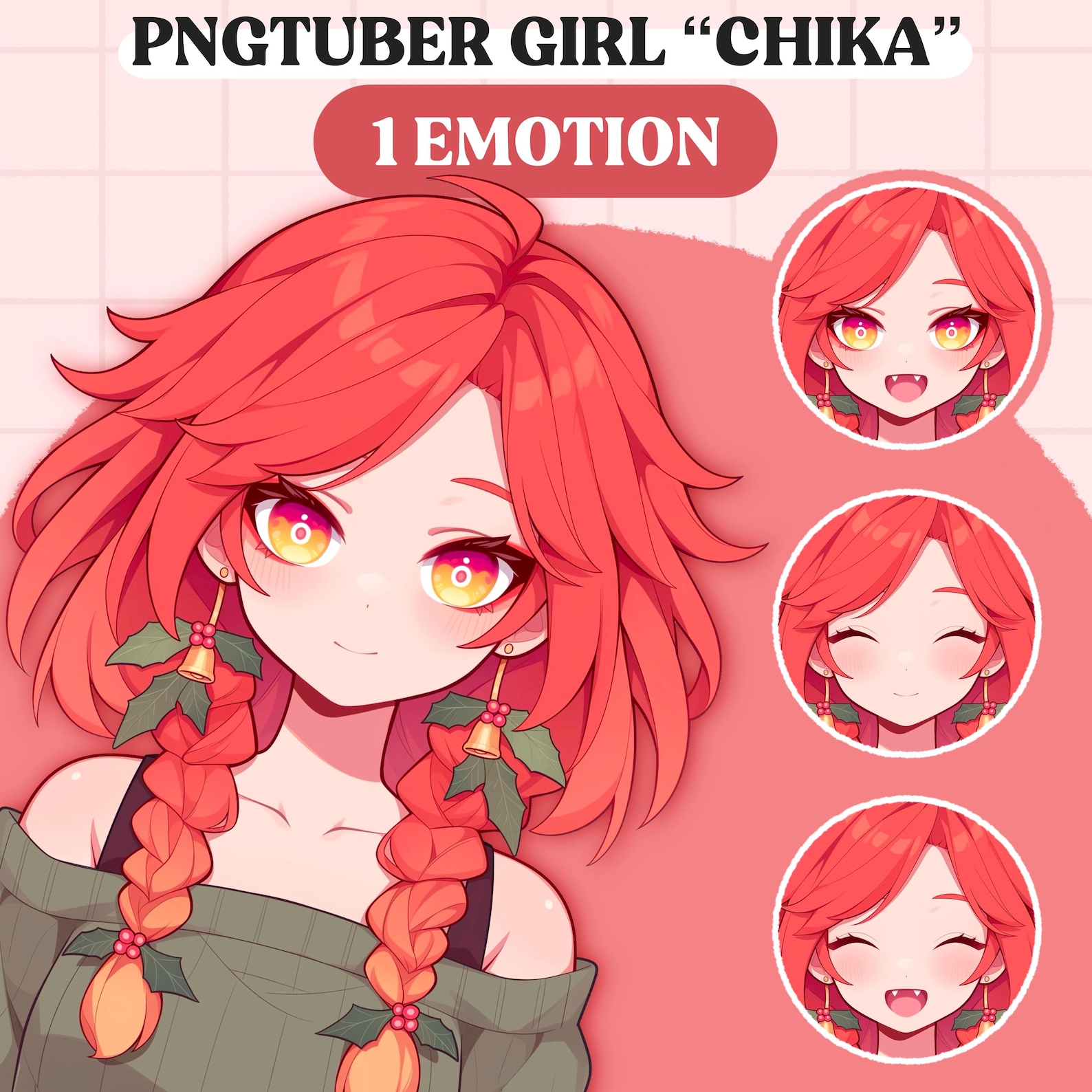 Cute Pngtuber Model | Anime Girl Pngtuber Premade Model | Veadotube ...