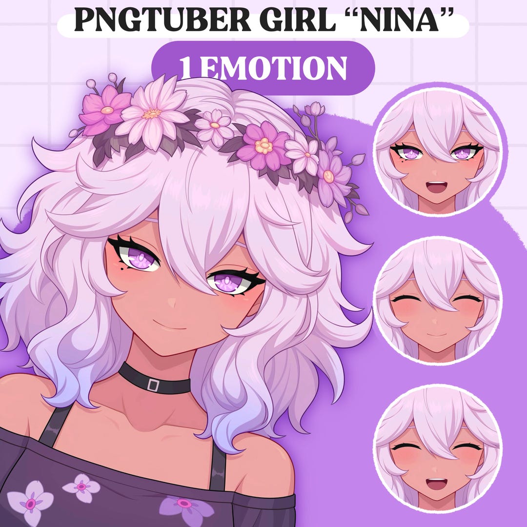 Cute Pngtuber Model | Anime Girl Pngtuber Premade Model | Veadotube ...