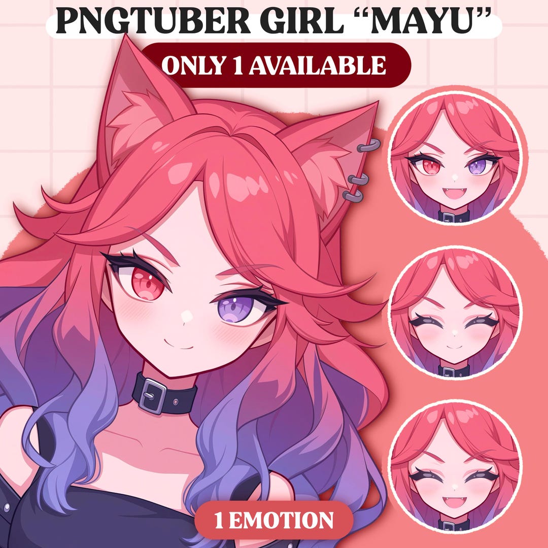 Cute Pngtuber Model | Anime Girl Pngtuber Premade Model | Veadotube ...