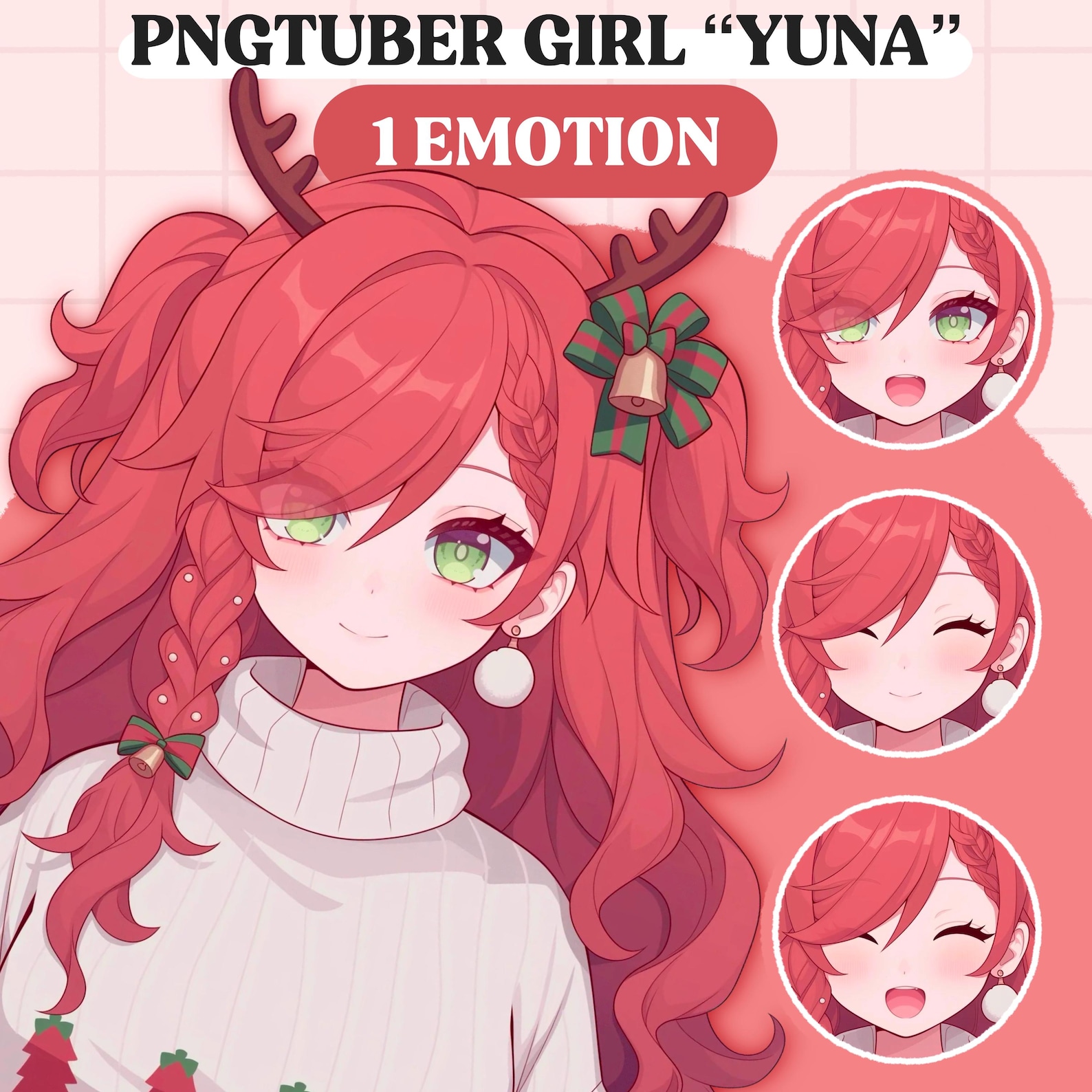Cute Pngtuber Model | Anime Girl Pngtuber Premade Model | Veadotube ...