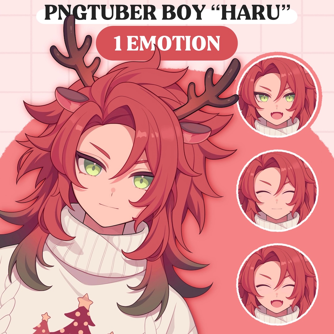 Cute Pngtuber Model | Anime Boy Pngtuber Premade Model | Veadotube ...