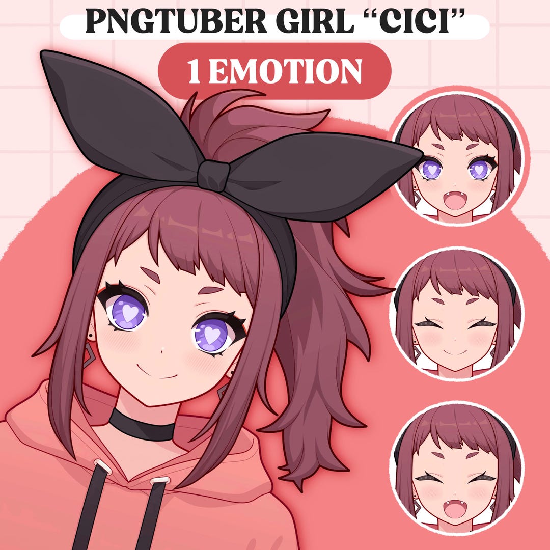 Cute Pngtuber Model | Anime Girl Pngtuber Premade Model | Veadotube ...