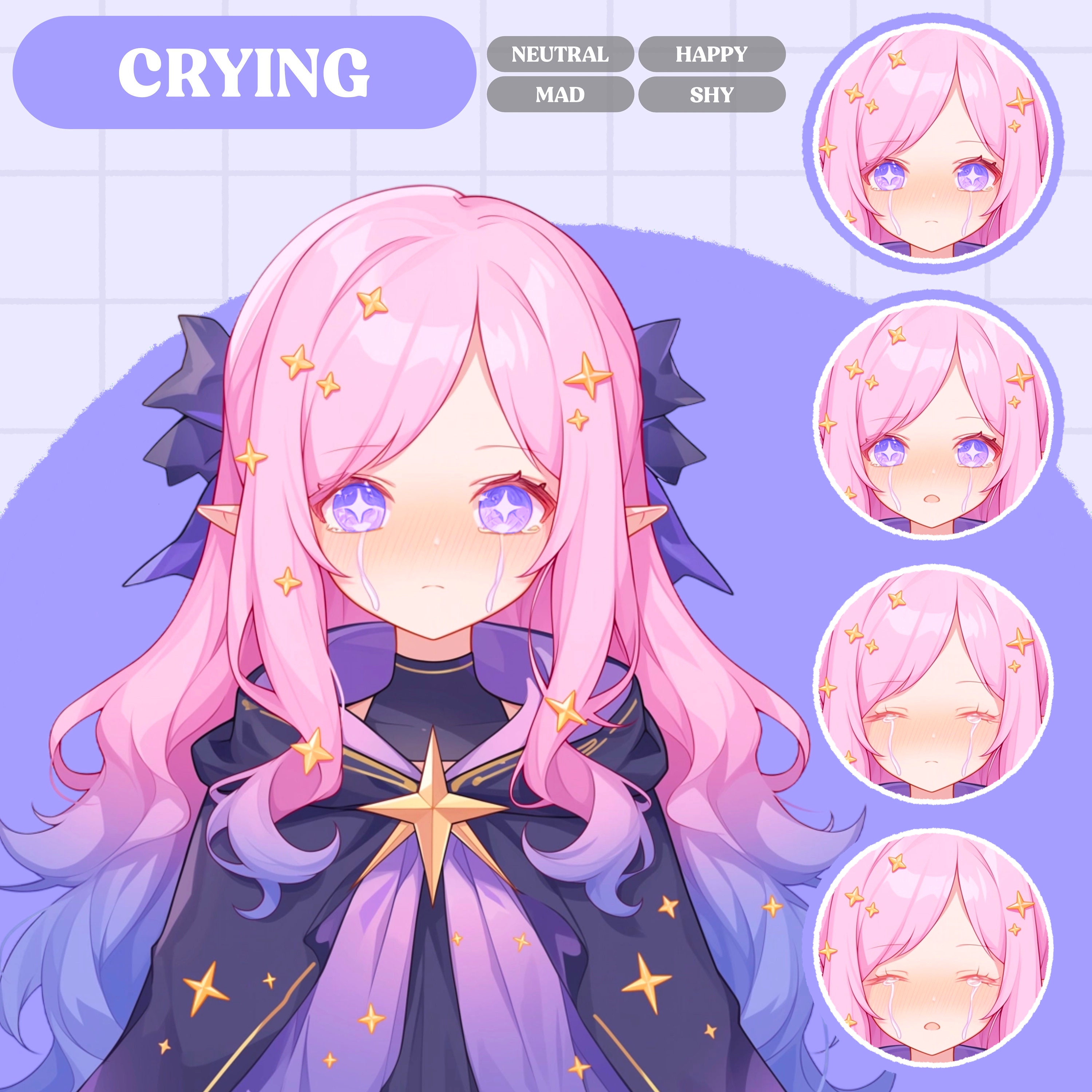 Cute Pngtuber Model Aurora Girl Pngtuber Premade Model Veadotube Model ...