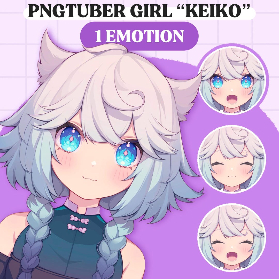 Cute Pngtuber Model | Anime Girl Pngtuber Premade Model | Veadotube ...