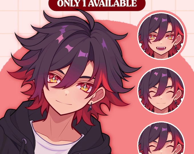 Cute Pngtuber Model | Anime Boy Pngtuber Premade Model | Veadotube ...