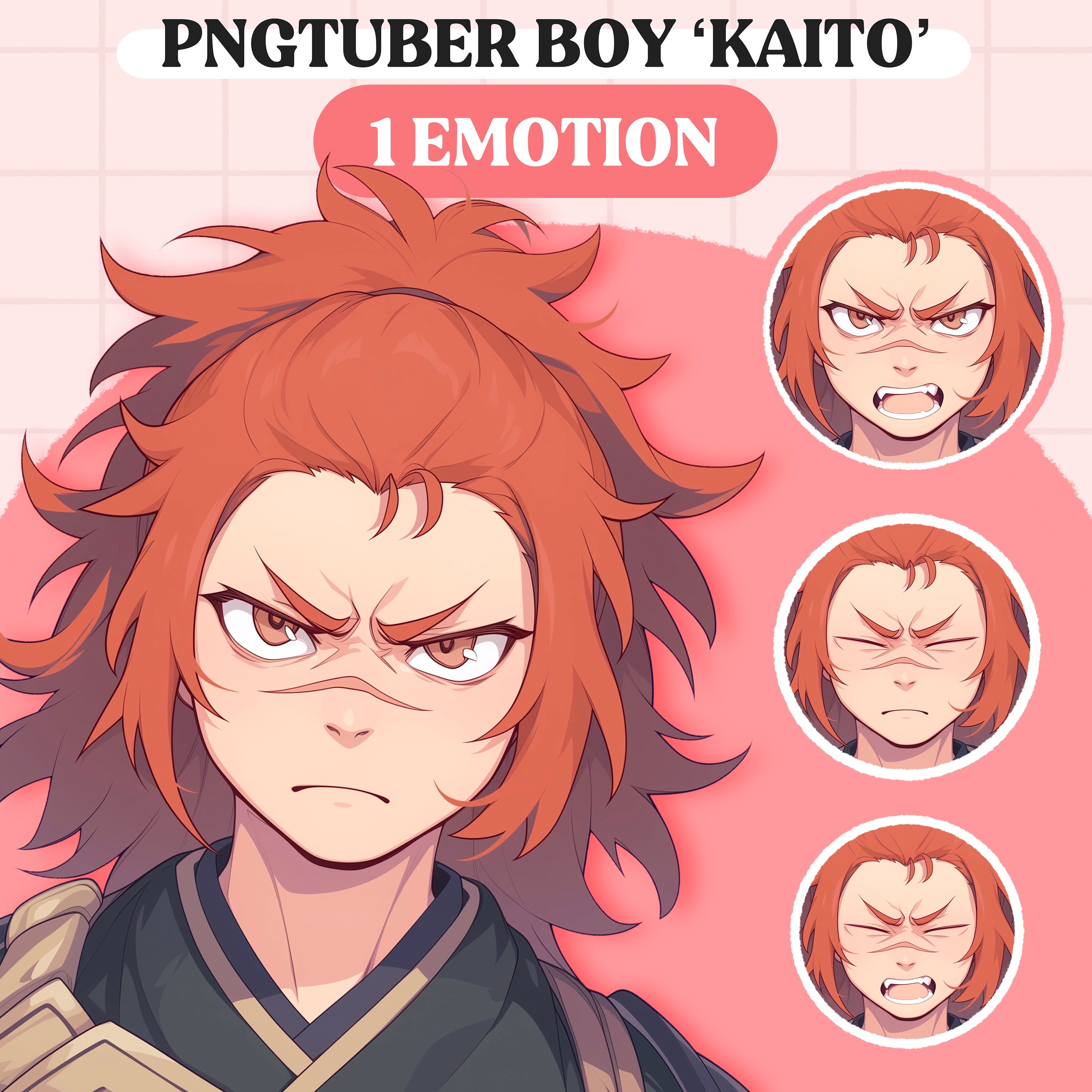 Cute Pngtuber Model Anime Boy Pngtuber Premade Model Veadotube Model ...