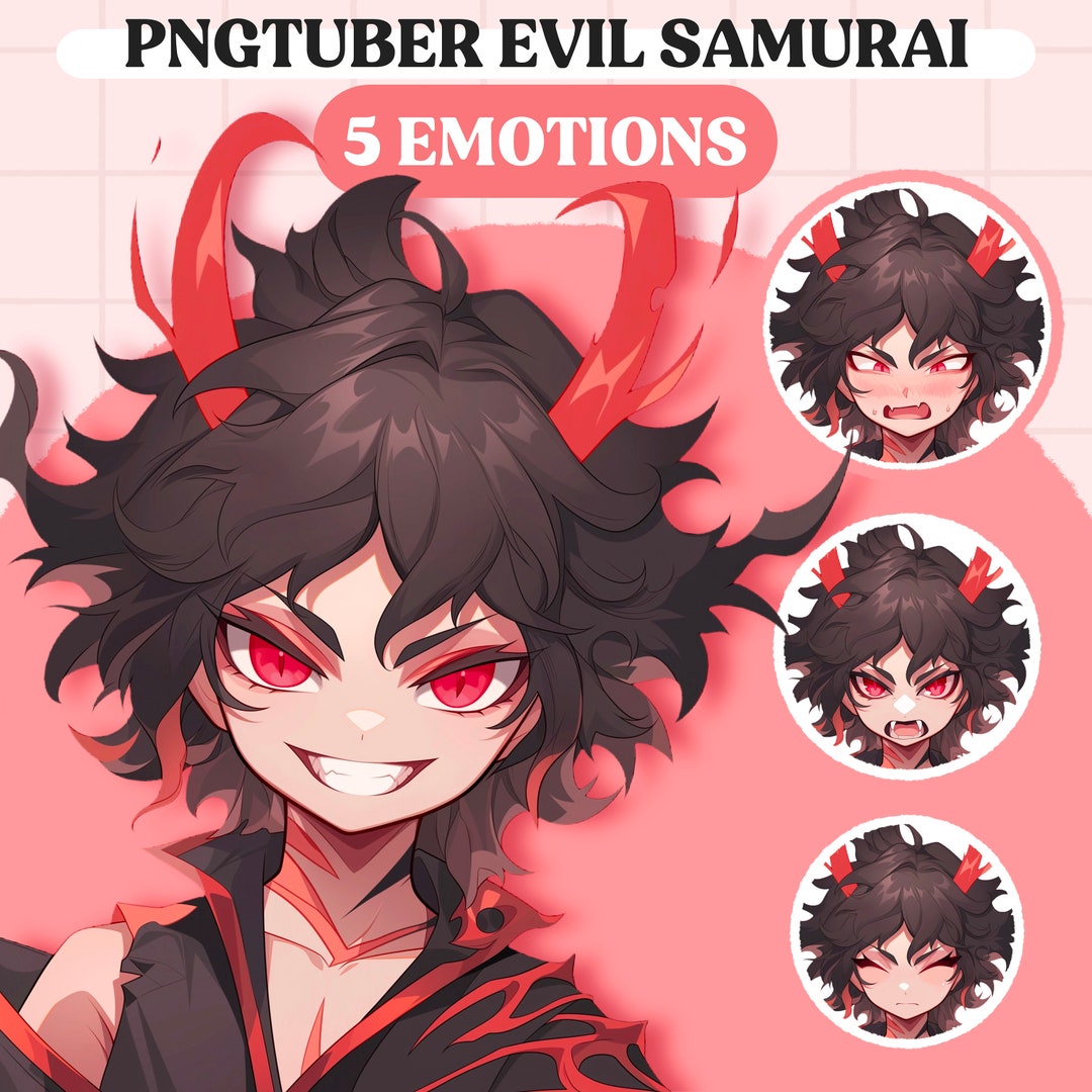 Cute Pngtuber Model | Evil Boy Pngtuber Premade Model | Veadotube Model ...