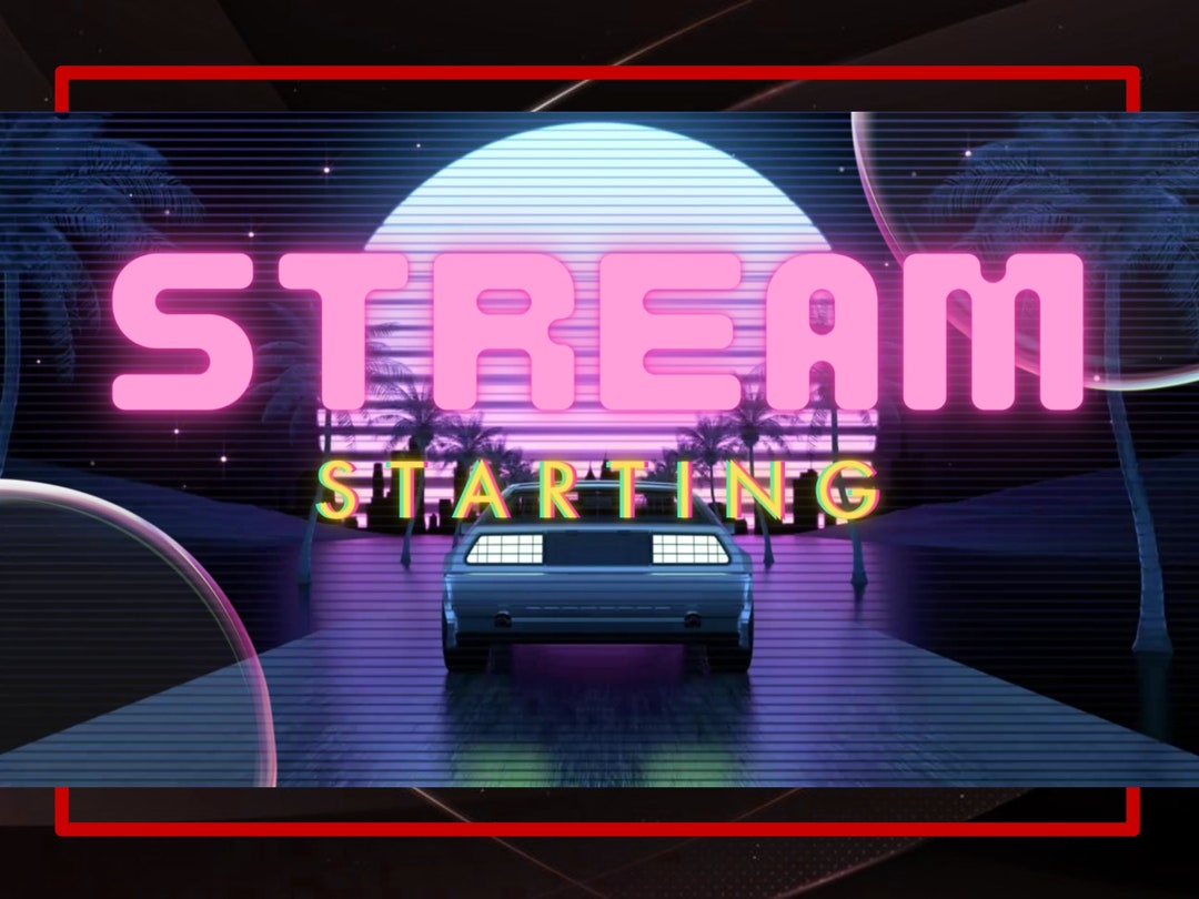 Twitch Animated Retro Car Overlay | Lofi | Starting Soon | Stream ...