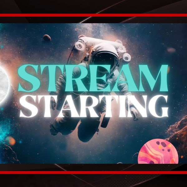 Astronaut Twitch Overlay - Etsy