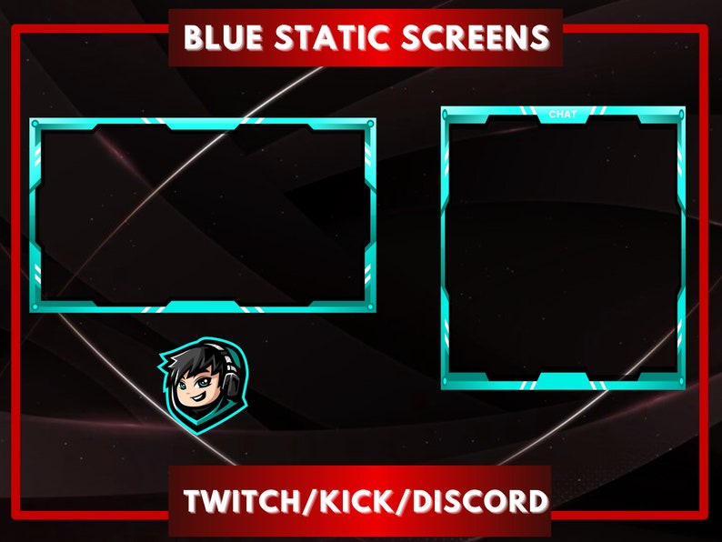 Static Twitch Stream Overlay Package – Twitch Panels – Twitch Screens ...